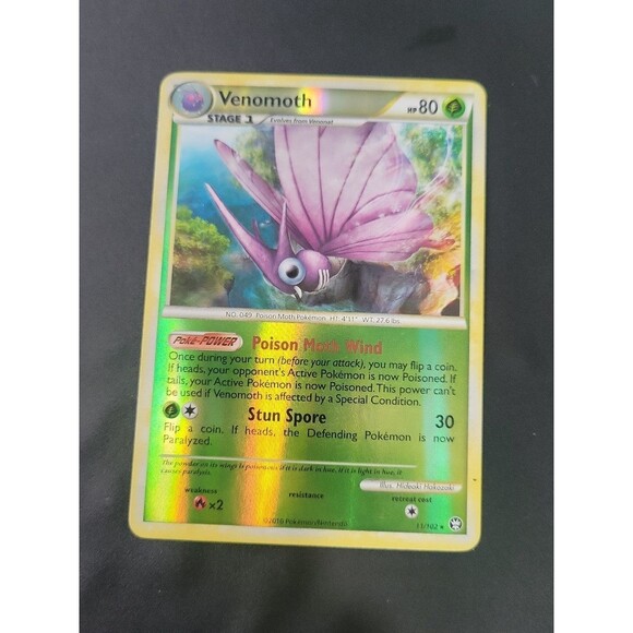 Pokemon | Toys | Pokemon Venomoth Reverse Holo | Poshmark